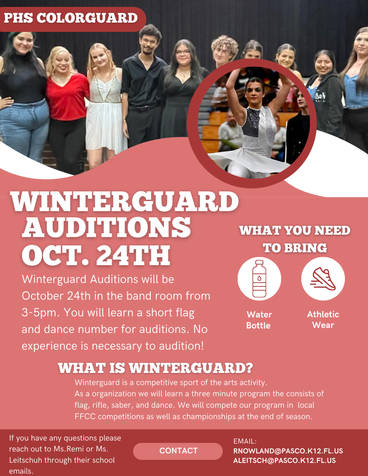 PHS Winter Guard Tryouts | Pasco High School