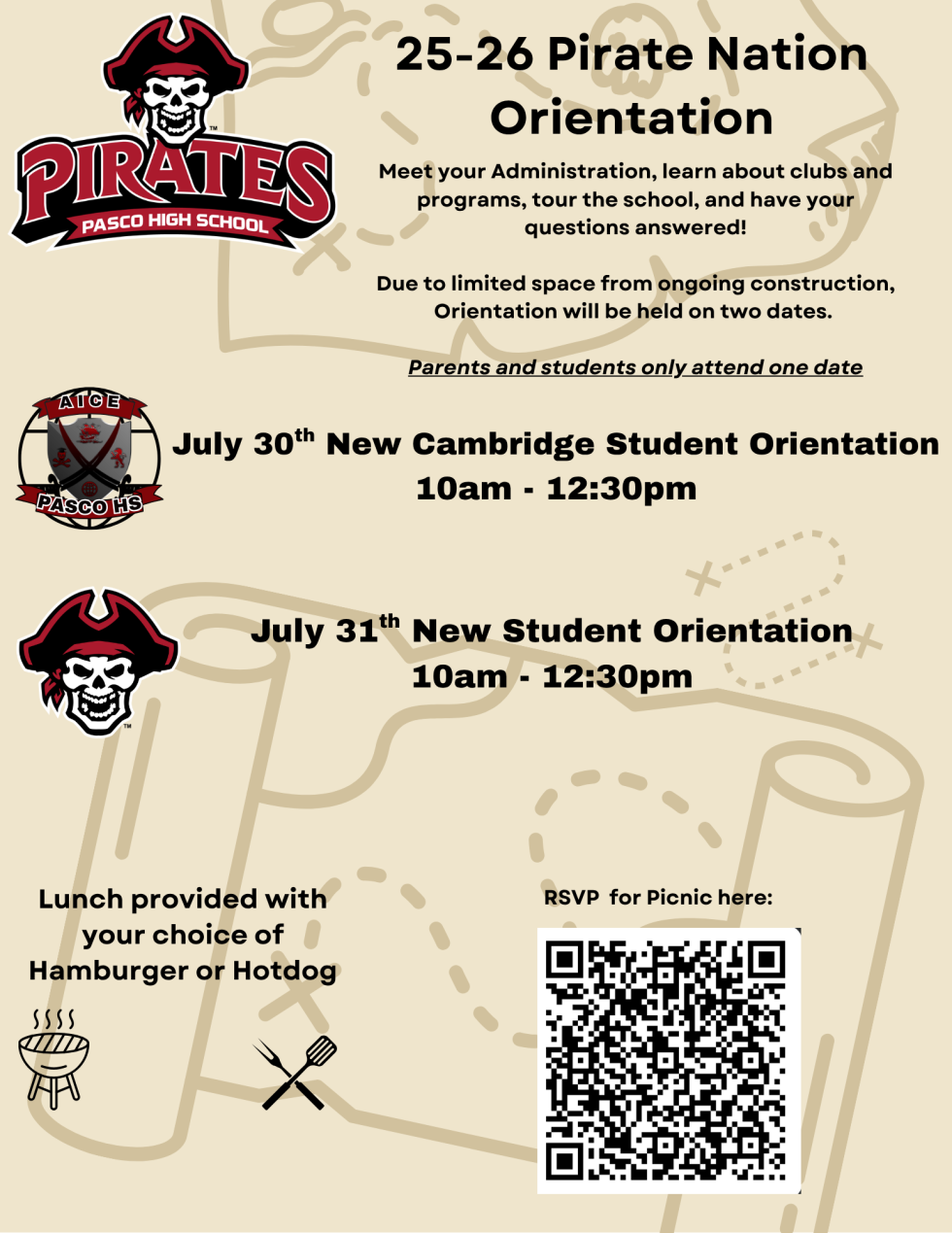 New Pirate Orientation 25-26 | Pasco High School